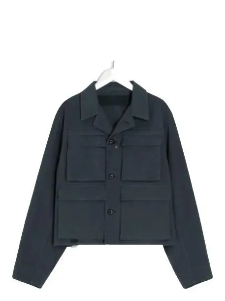 LEMAIRE Short Utility Jacket - Coal