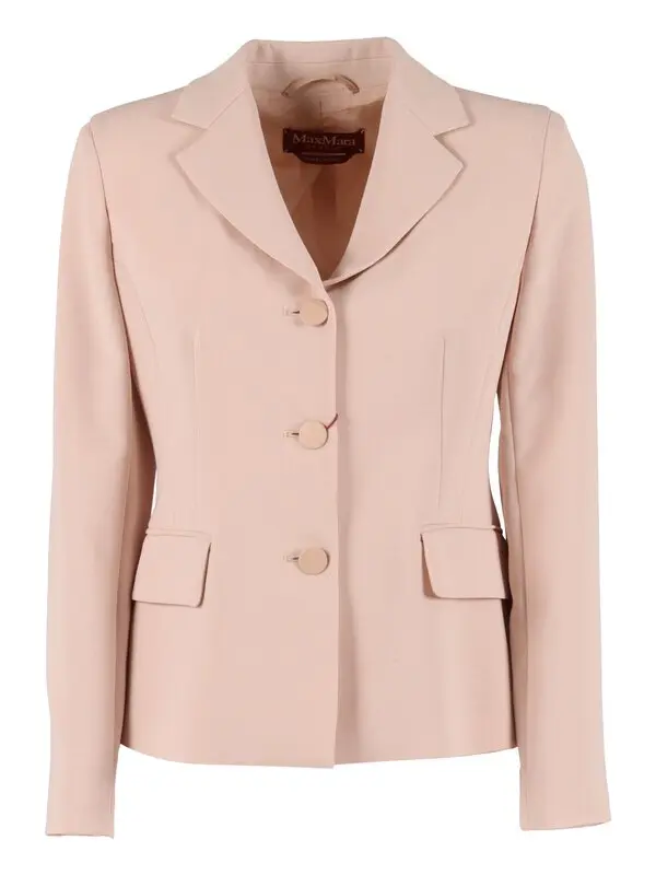 Max Mara Colibri Single-breasted Jacket - Pink