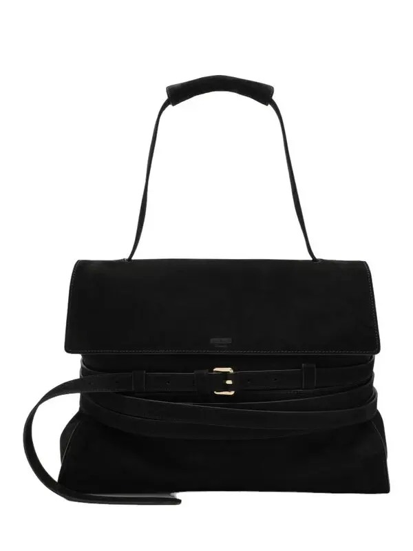 Moschino Medium Tie Me Tote Bag - Black