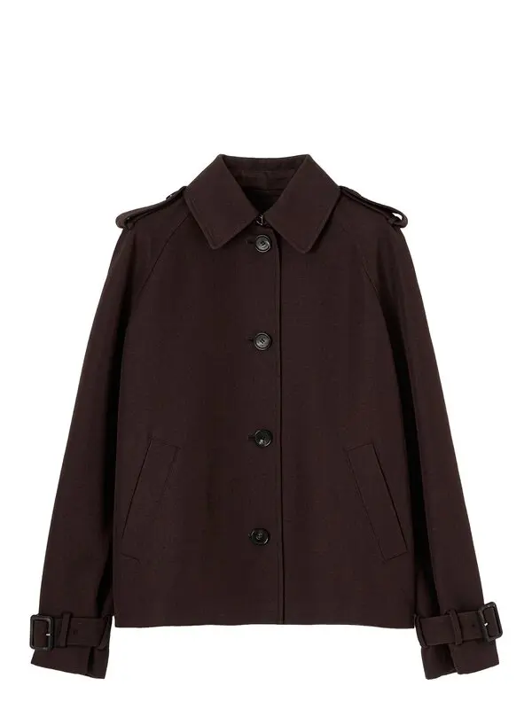 Loro Piana Dave Buttoned Coat - Carob Bean