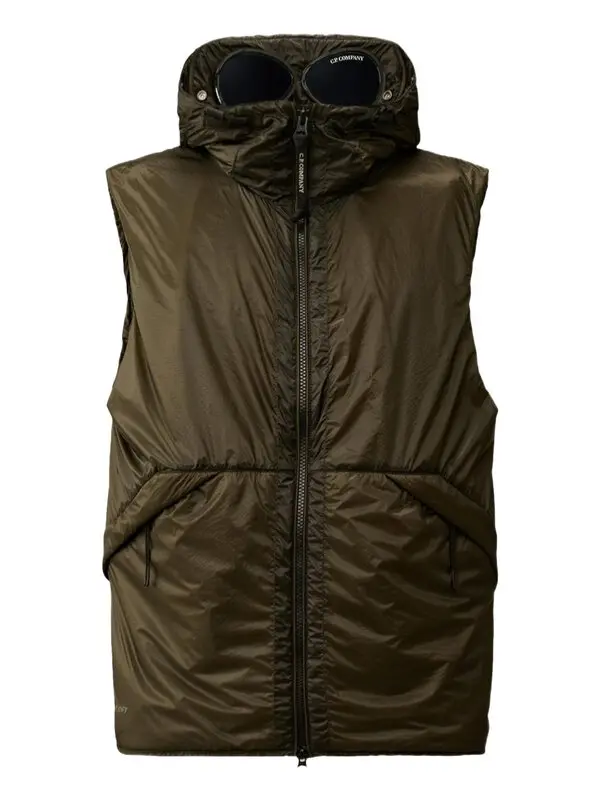 C.P. COMPANY Nada Shell Goggle Vest - Grape Leaves-green