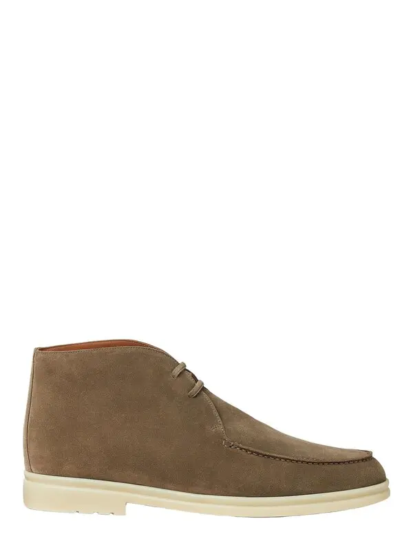 Loro Piana Walk And Walk Ankle Boots - Green