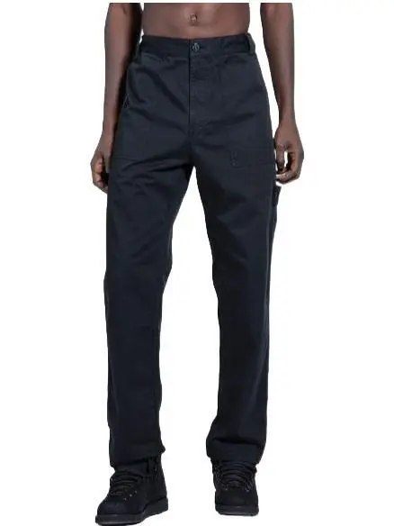 Stone Island Logo Patch Trousers - Black