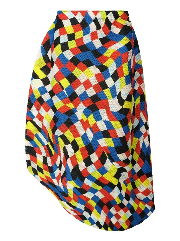 PLEATS PLEASE BY ISSEY MIYAKE Pleated Midi Skirt - Multicolor