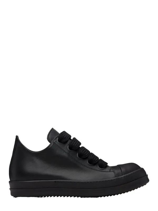 Rick Owens Lace-up Low-top Casual Sneakers - All-black