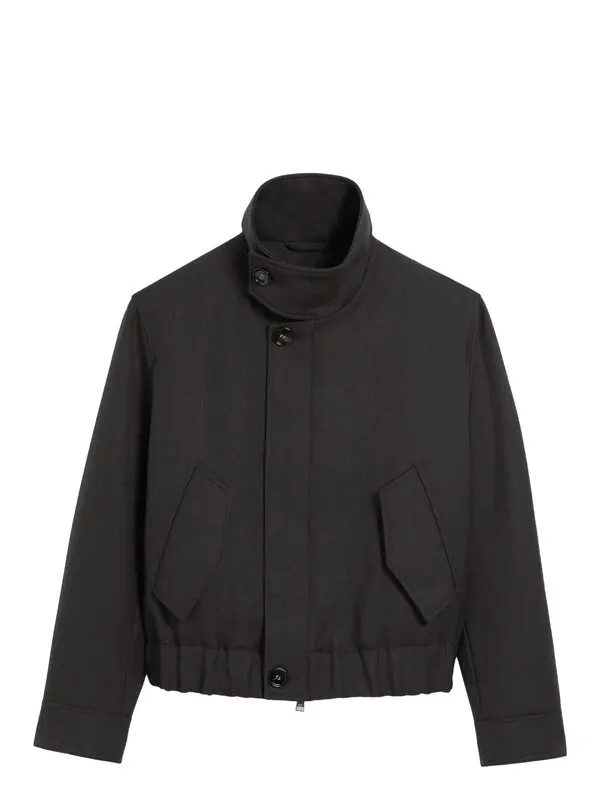 Ami Harrington Wool Jacket - Anthracite Color