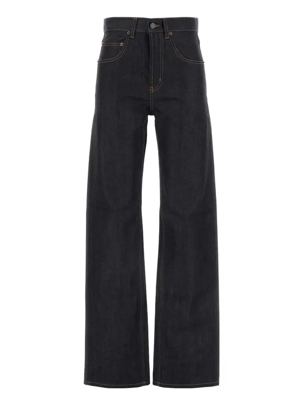Saint Laurent High-rise Straight Leg Jeans - Blue