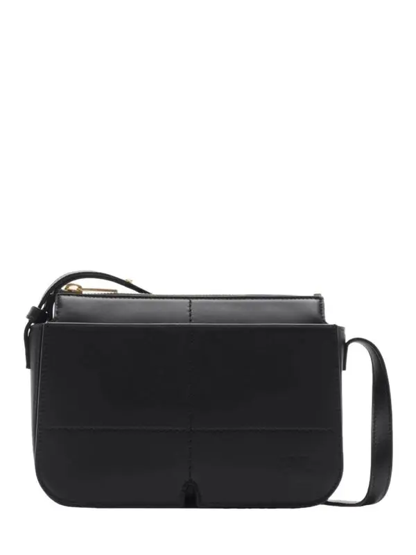 Burberry Logo Printed Crossbody Bag - Black