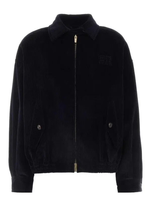 Miu Miu Corduroy Blouson Jacket - Blue