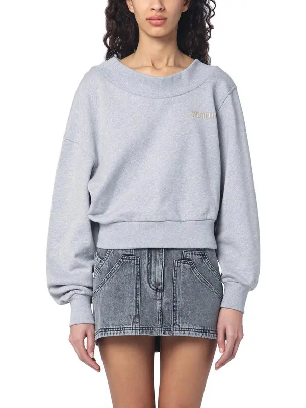 Attico Mélange Sweatshirt - Grey