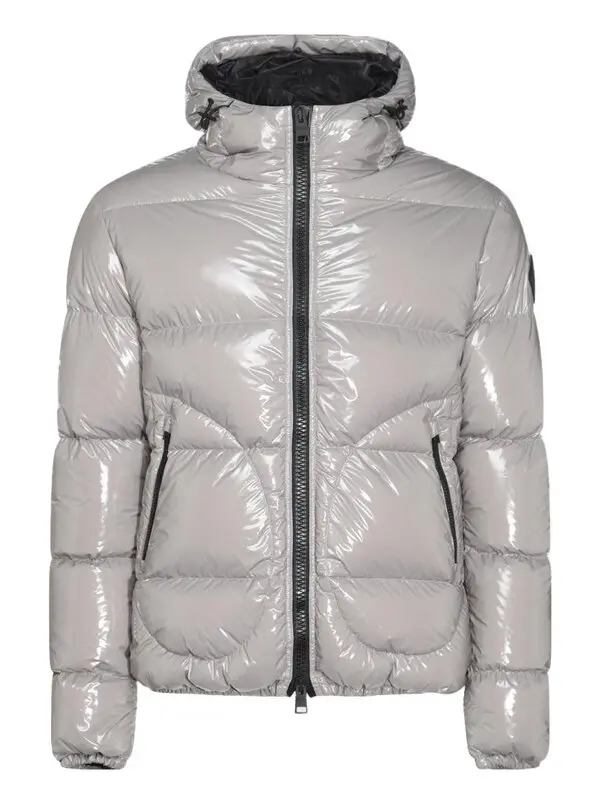 Herno Zip-up Hooded Coat - Gray