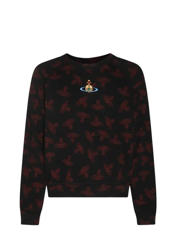 VIVIENNE WESTWOOD All-over Orb Printed Crewneck Sweatshirt - Black