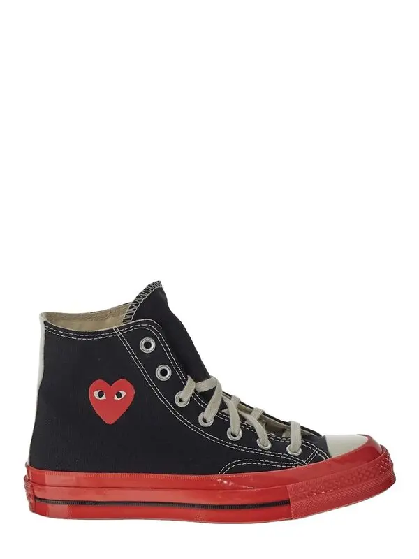 CONVERSE X COMME DES GARONS PLAY Logo High-top Sneakers - Black