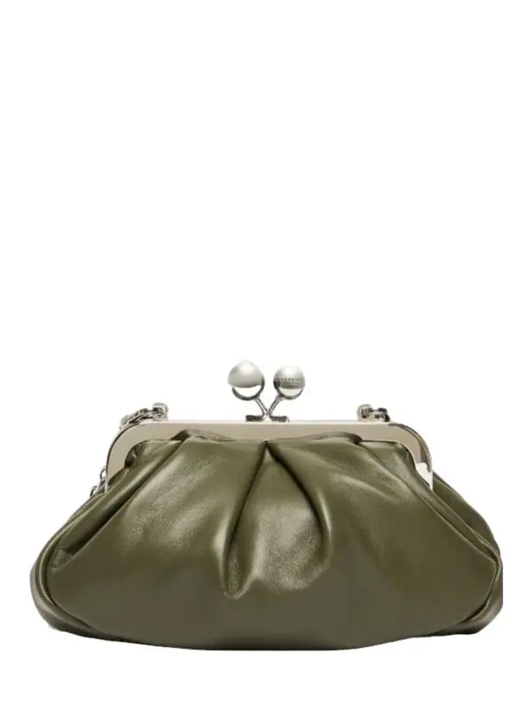 Max Mara Pastry Bag With Chain Strap - Dark Green