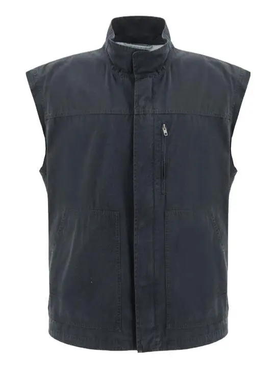 MAISON MARGIELA Double Woven Zipped Vest - Black