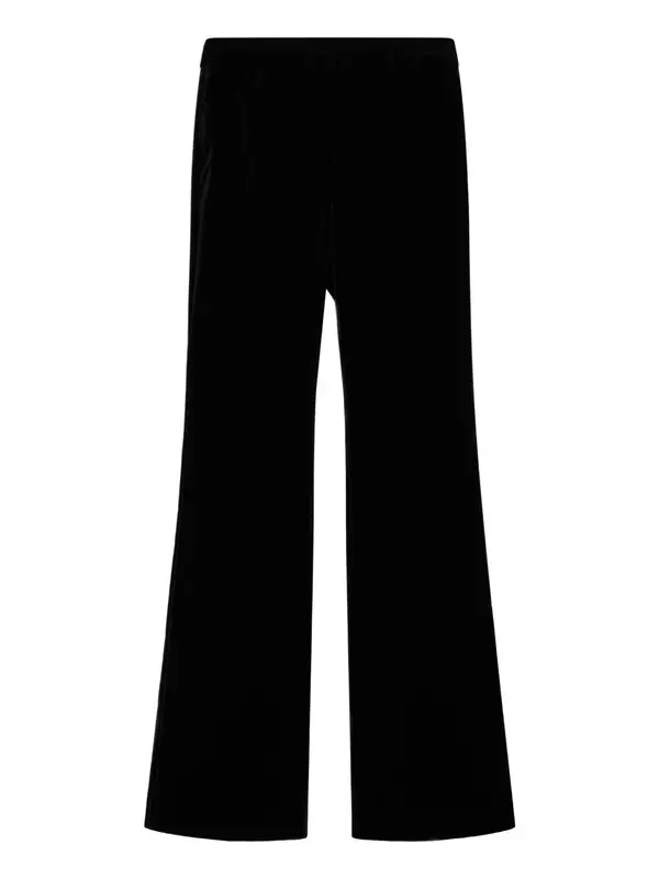 Max Mara Velvet Wide-leg Trousers - Black
