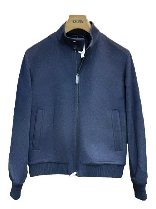 Zegna Long-sleeved Casual Jacket - Blue