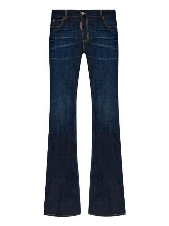 Dsquared2 Mid-waisted Flared Jeans - Navy Blue