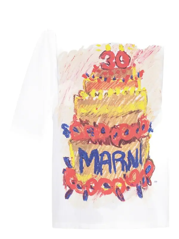 Marni 30th Anniversary Crewneck T-shirt - White