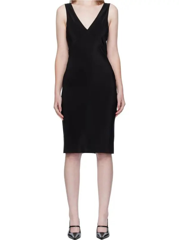 Paris Georgia Sleeveless V-neck Dress - Black