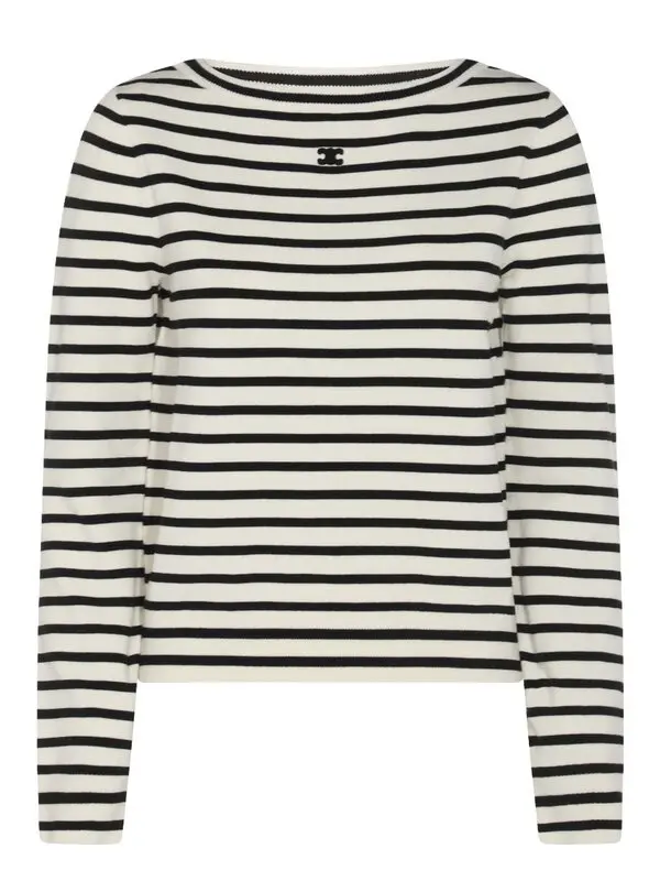 Celine Long Sleeve Sweater - White