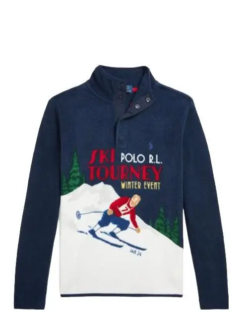 Polo Ralph Lauren Long-sleeved Pullover Top - Dark Blue