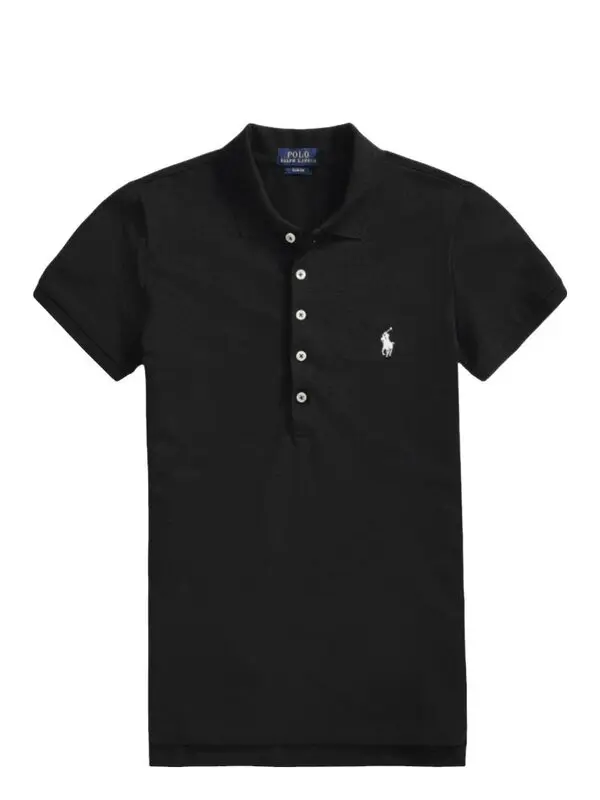 Polo Ralph Lauren Julie Slim Fit Polo Shirt - Black