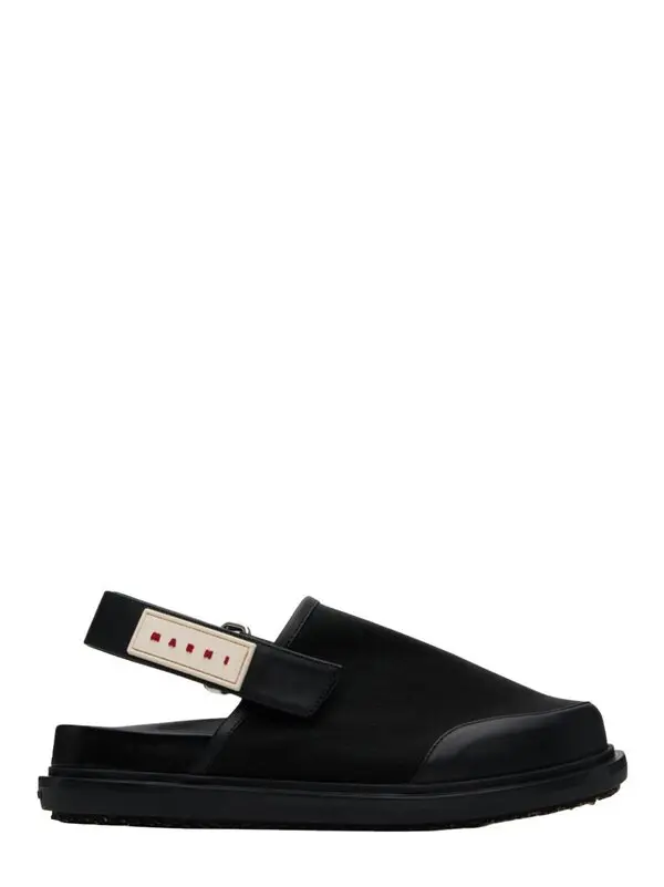 Marni Back Strap Mules - Black
