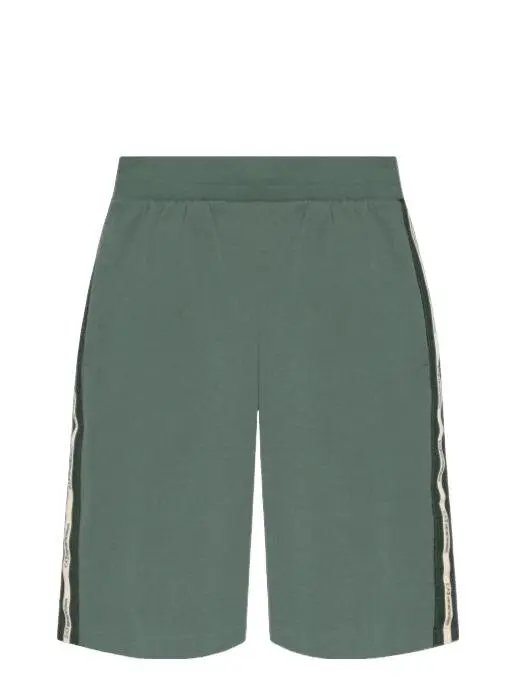 EA7 Logo Detailed Track Shorts - Green