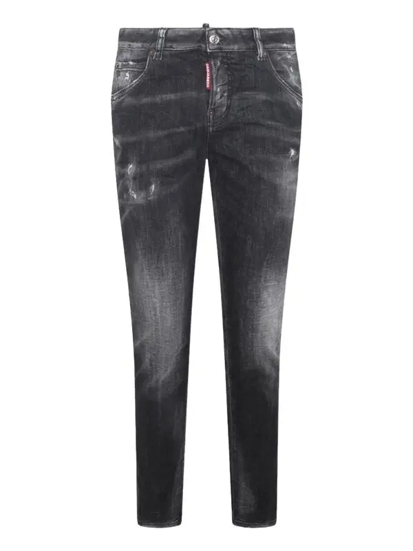 Dsquared2 Straight-leg Distressed Jeans - Black