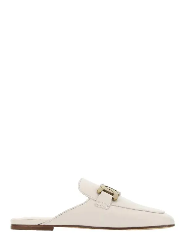 TOD'S Chain Detail Mules - White
