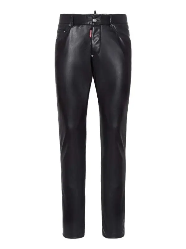 Dsquared2 Cool Guy Straight Leg Coated Trousers - Black