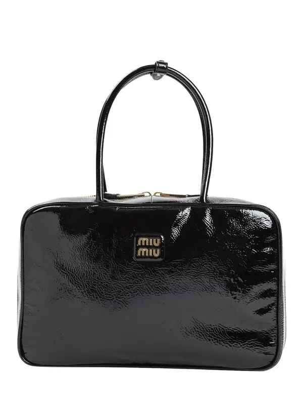 Miu Miu Beau Zipped Tote Bag - Black
