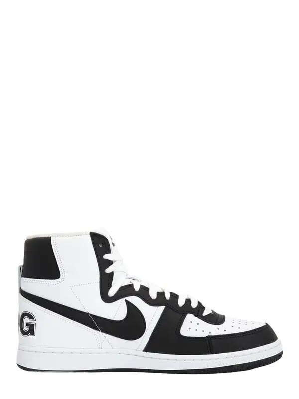 Comme Des Garçons X Nike High Top Sneakers - White