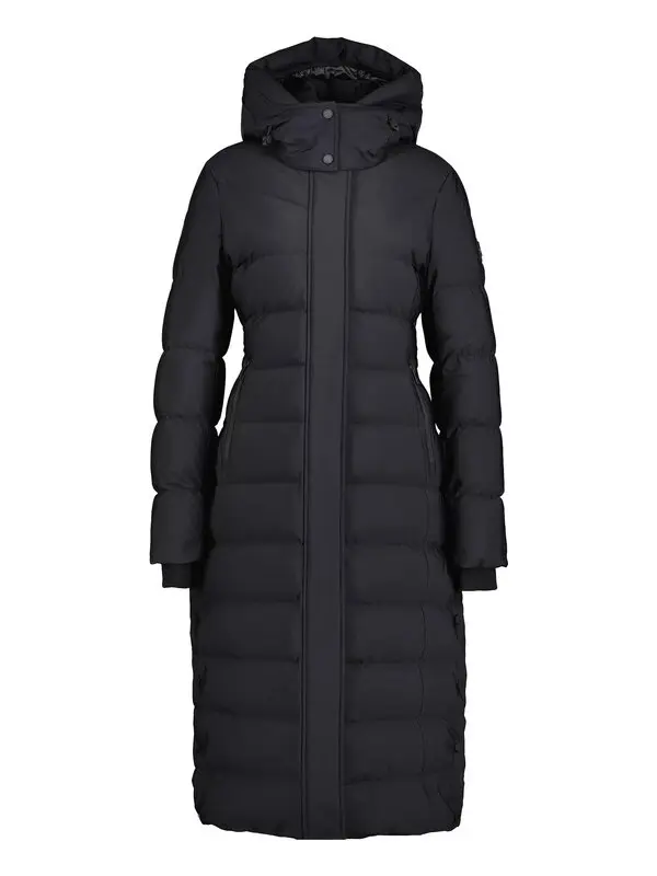 Moose Knuckles Jocada Logo Patch Parka - Black