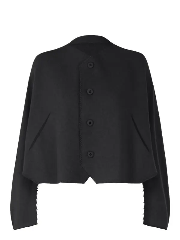 Issey Miyake V-neck Buttoned Cardigan - Black