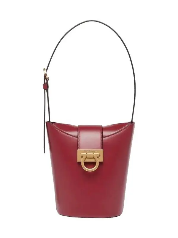 FERRAGAMO Logo Shoulder Bag - Red