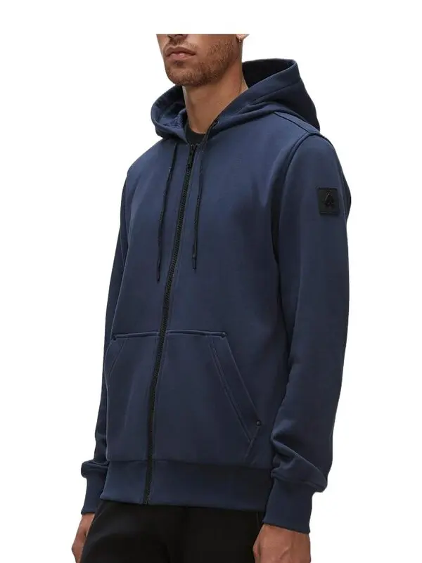 Moose Knuckles Albermale Zip-up Hoodie - Black