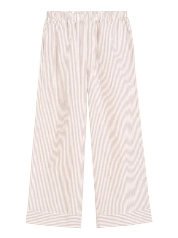 BY MALENE BIRGER Mirabello Trousers - Dark Sand Stripe