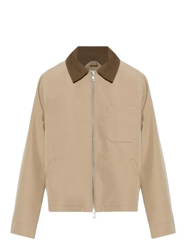 SAMSOE SAMSOE Corduroy-collar Jacket - Greige