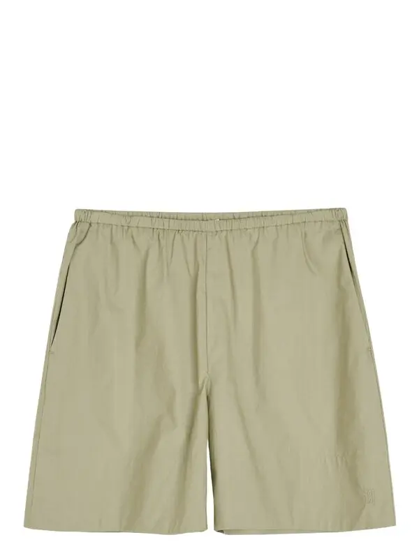 BY MALENE BIRGER Siona Organic Cotton Shorts - Deep Lichen Green