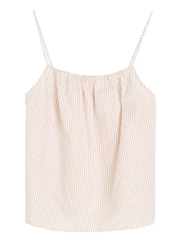 BY MALENE BIRGER Lannyla Striped Top - Dark Sand Stripe