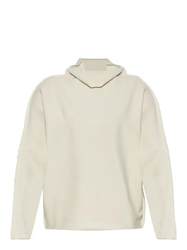 Issey Miyake Long Sleeve Sweater - Cream