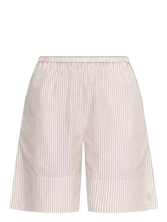 BY MALENE BIRGER Siona Shorts - Dark Sand Stripe
