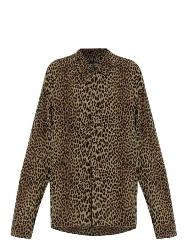Zadig&Voltaire Long Sleeve Leopard Print Shirt - Green