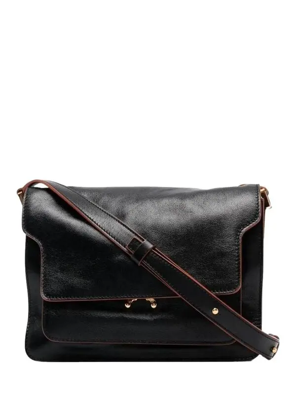 Marni Soft Trunk Medium Shoulder Bag - Black