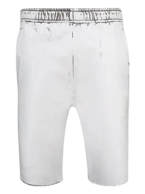 MAISON MARGIELA Two-tone Frayed Shorts - White