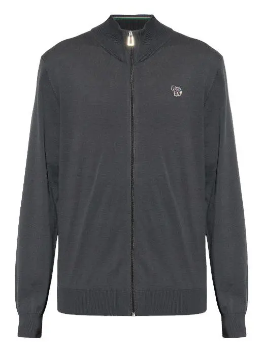 Paul Smith Zip Up Cardigan - Grey