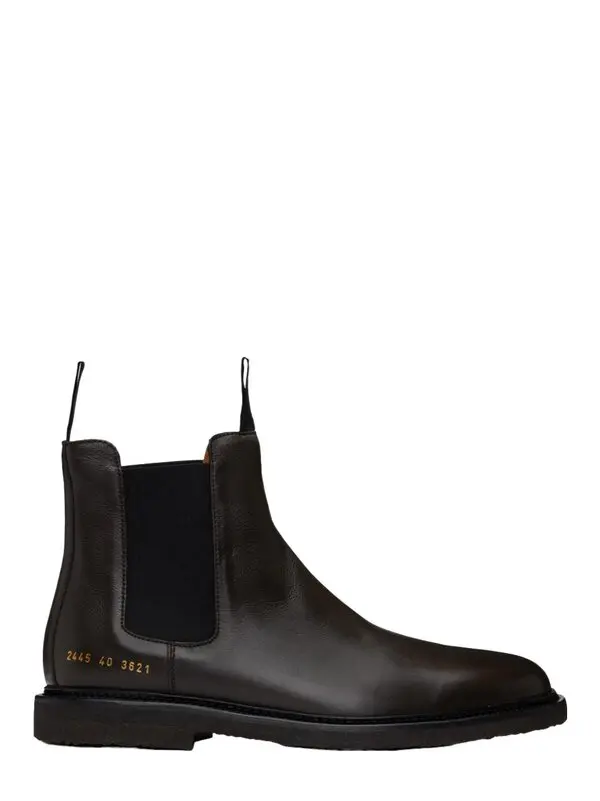 COMMON PROJECTS Chelsea Boots With Elastic Side Stitching - Brown