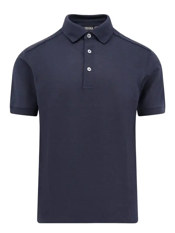 Zegna Short-sleeved Polo Shirt - Black